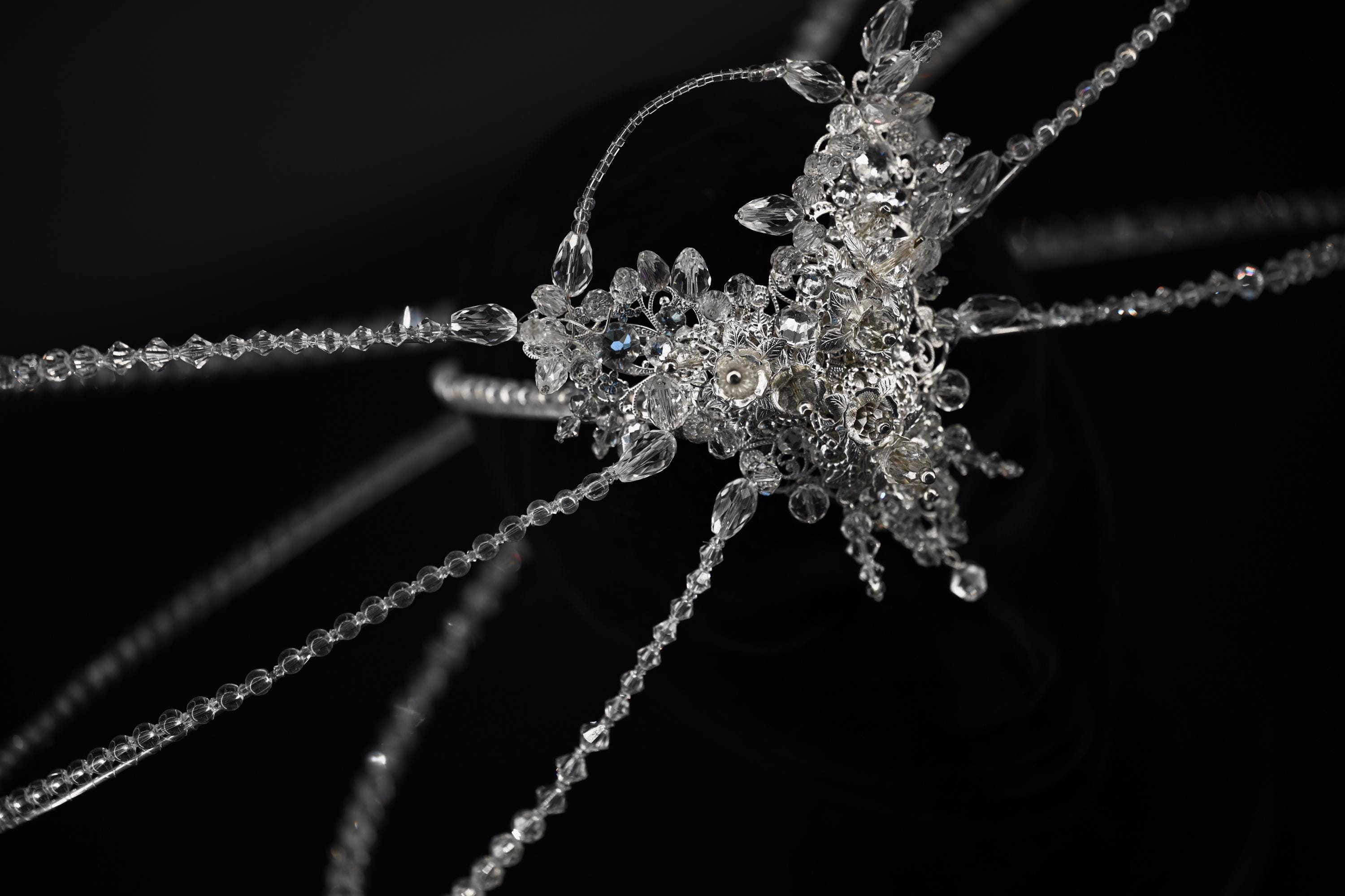Isa. Ice Crystal Ethereal Orbit Crown Swarovski Crystal - Etsy