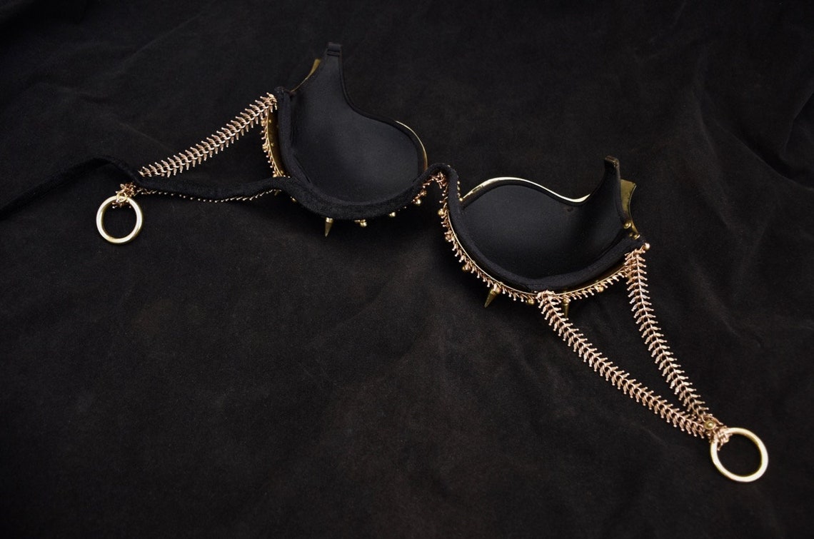 Gold Metal Bra Fully Customisable Art Wear - Etsy