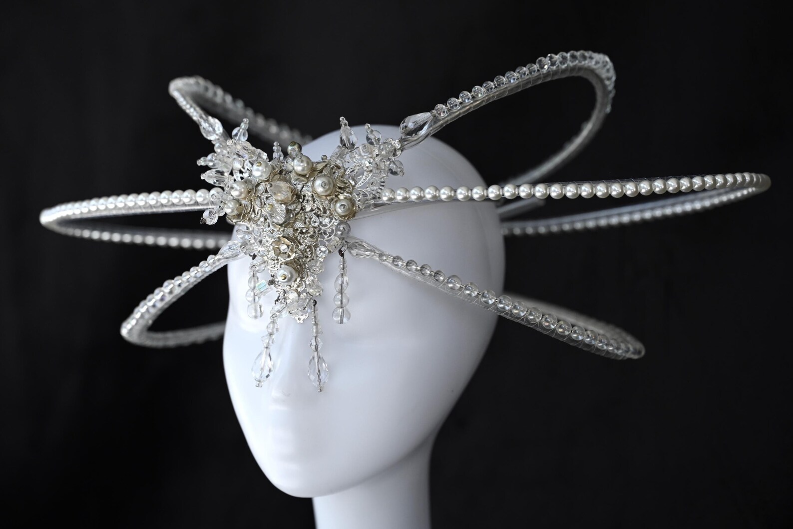 Pearl Crystal Orbit Crown Diamonds and Pearls - Etsy