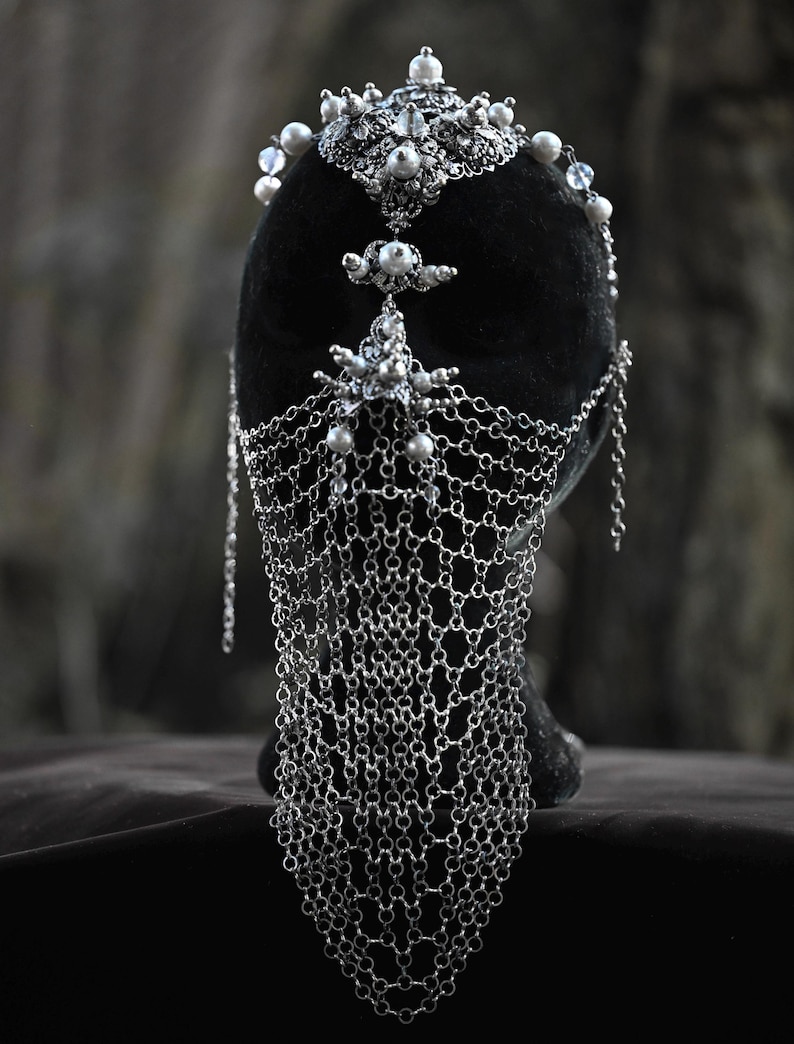 Pearl Armour Mask Face Chain - Etsy