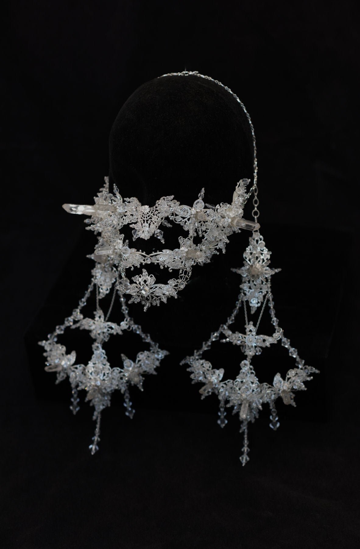 ISA Crystal Mask and Ear Drops / HIRE - Etsy