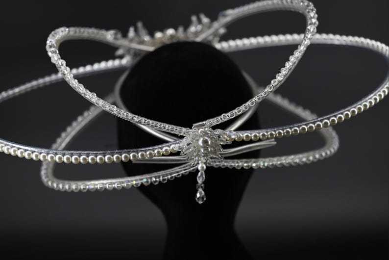 Pearl Crystal Orbit Crown Diamonds and Pearls - Etsy