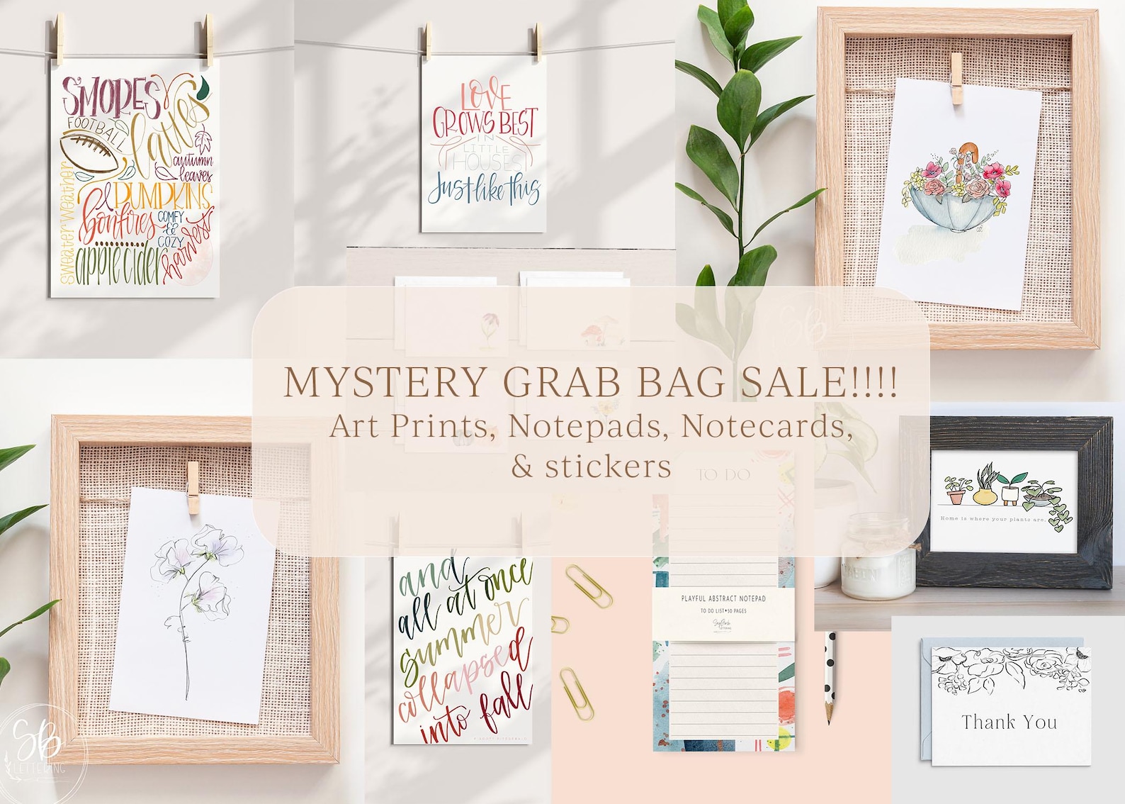 Mystery Grab Bag, Art Print and Stationery Sale - Etsy