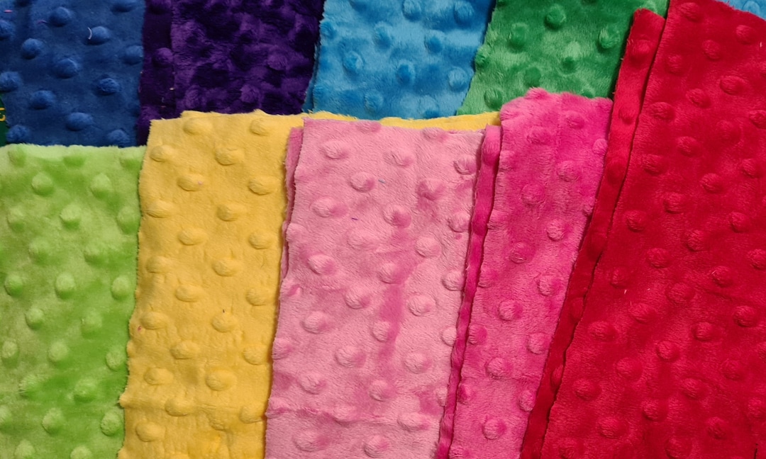 Minky Precut 10"x10" Square - Dimple Dot Minky - Minky Fabric - Large ...