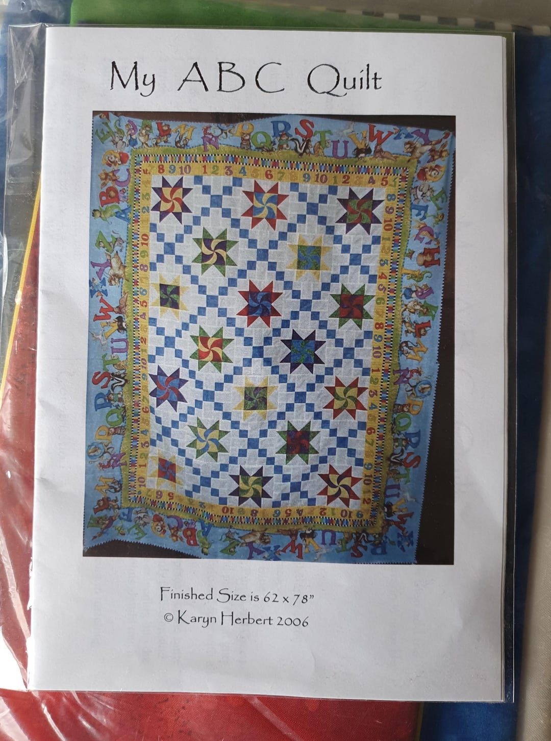 My ABC Quilt Kit | DIY Baby Quilt Sewing Kit | Alphabet Quilt Pattern ...