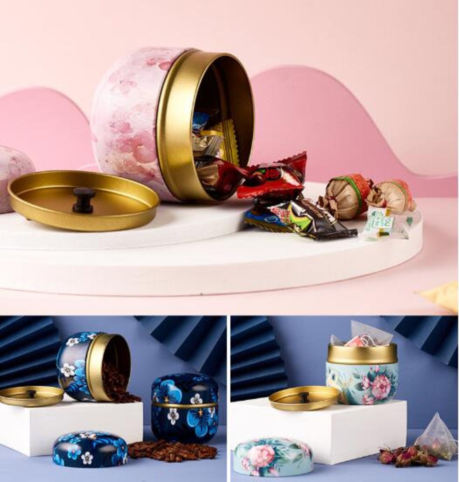 Small Size Tin Cans Tea Jar Tea Canister Tea Caddy Wedding - Etsy