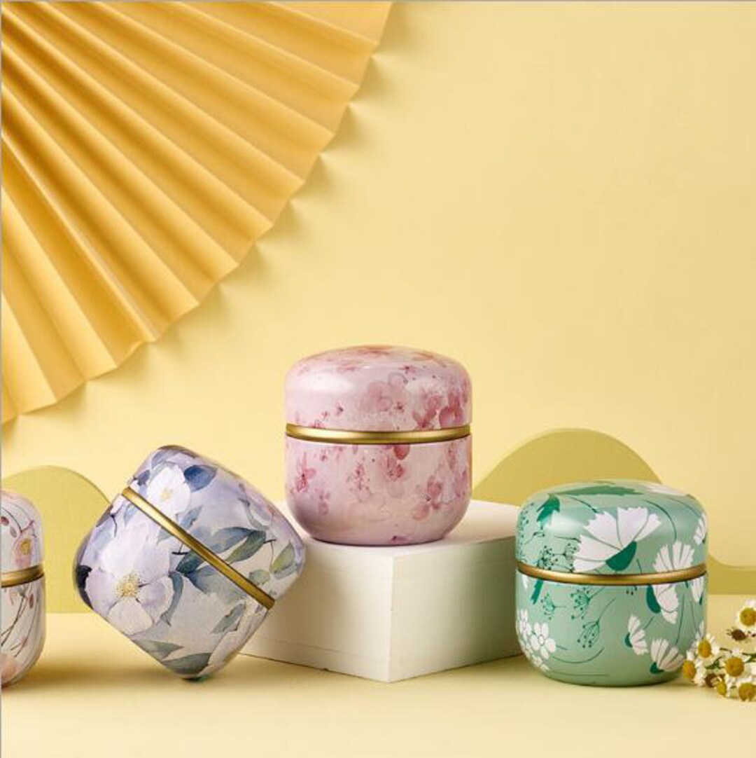 Small Size Tin Cans Tea Jar Tea Canister Tea Caddy Wedding - Etsy