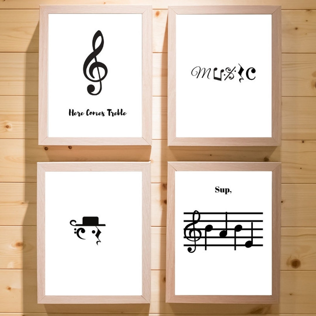 Music Printable Wall Art, Instant Download Print, Music Notes, Music ...