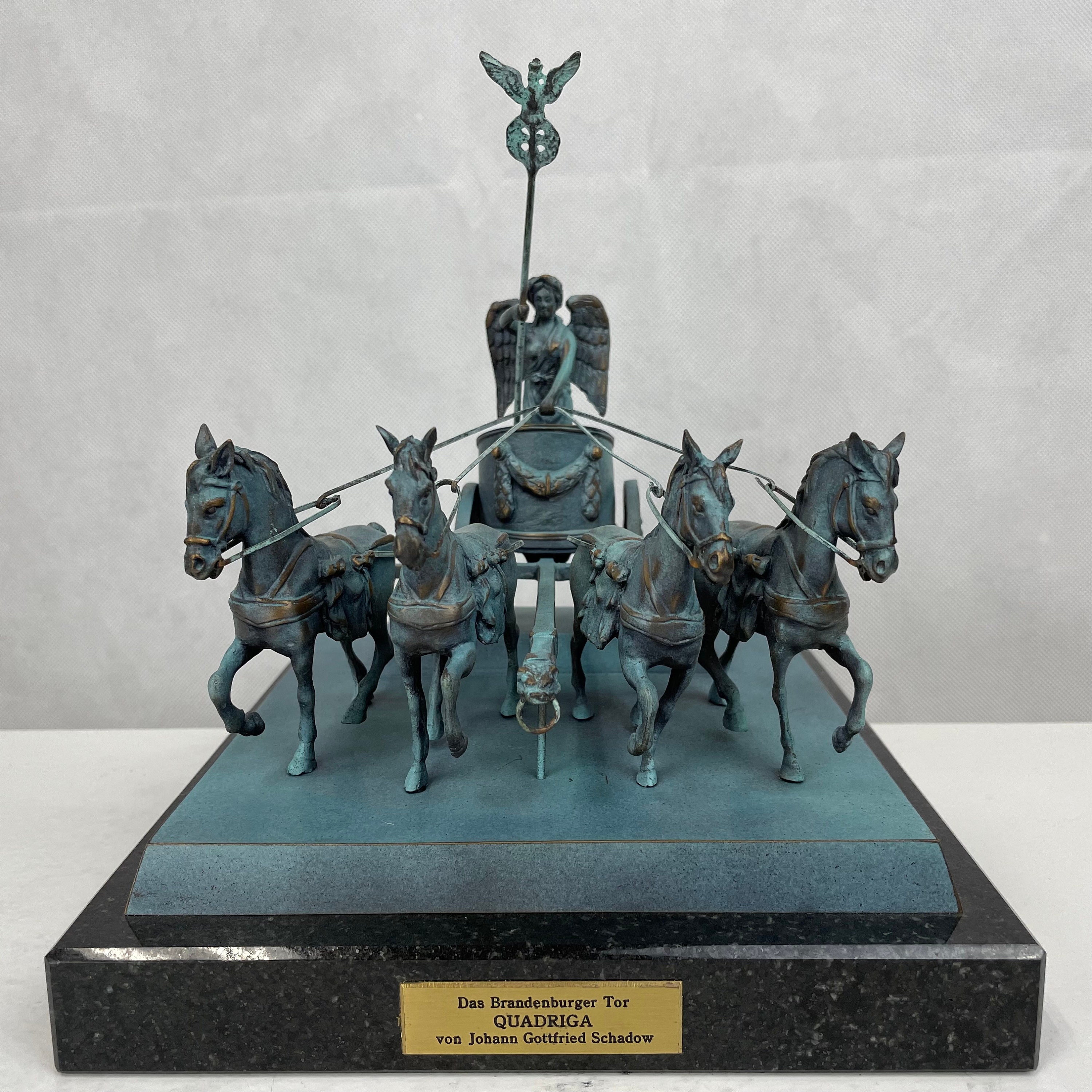 A. D. MM 243/999 Quadriga Bronze Sculpture das Brandenburger Tor ...