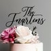 Personalized Cursive Cake Topper Custom Wedding Cake Topper - Etsy