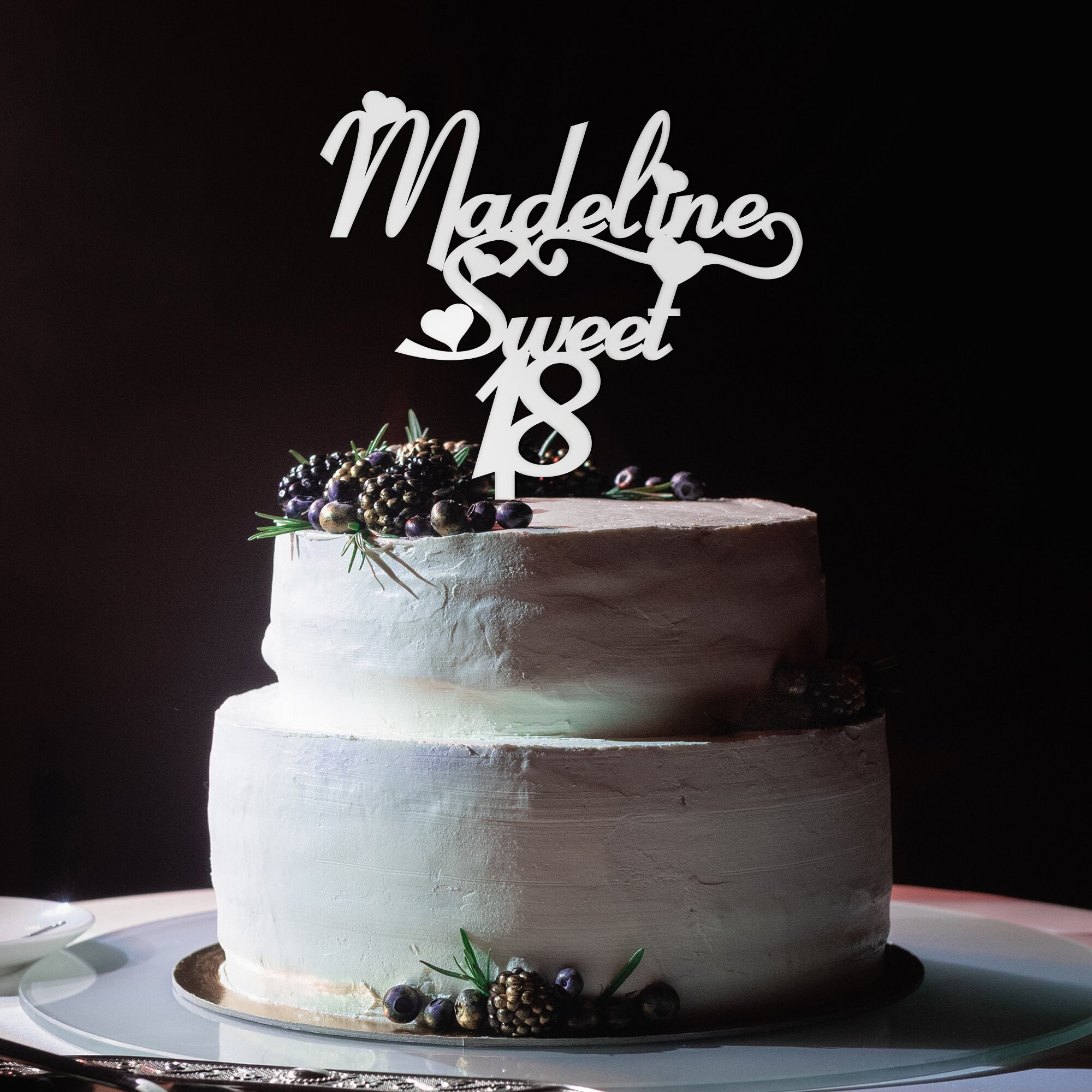 Sweet 18 Cake Topper Sweet Eighteen Cake Topper 18 Birthday - Etsy UK