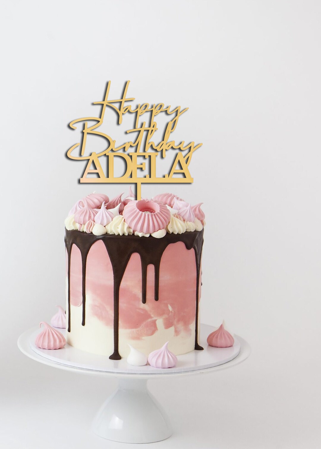 Personalized Birthday Cake Topper Happy Birthday Party - Etsy