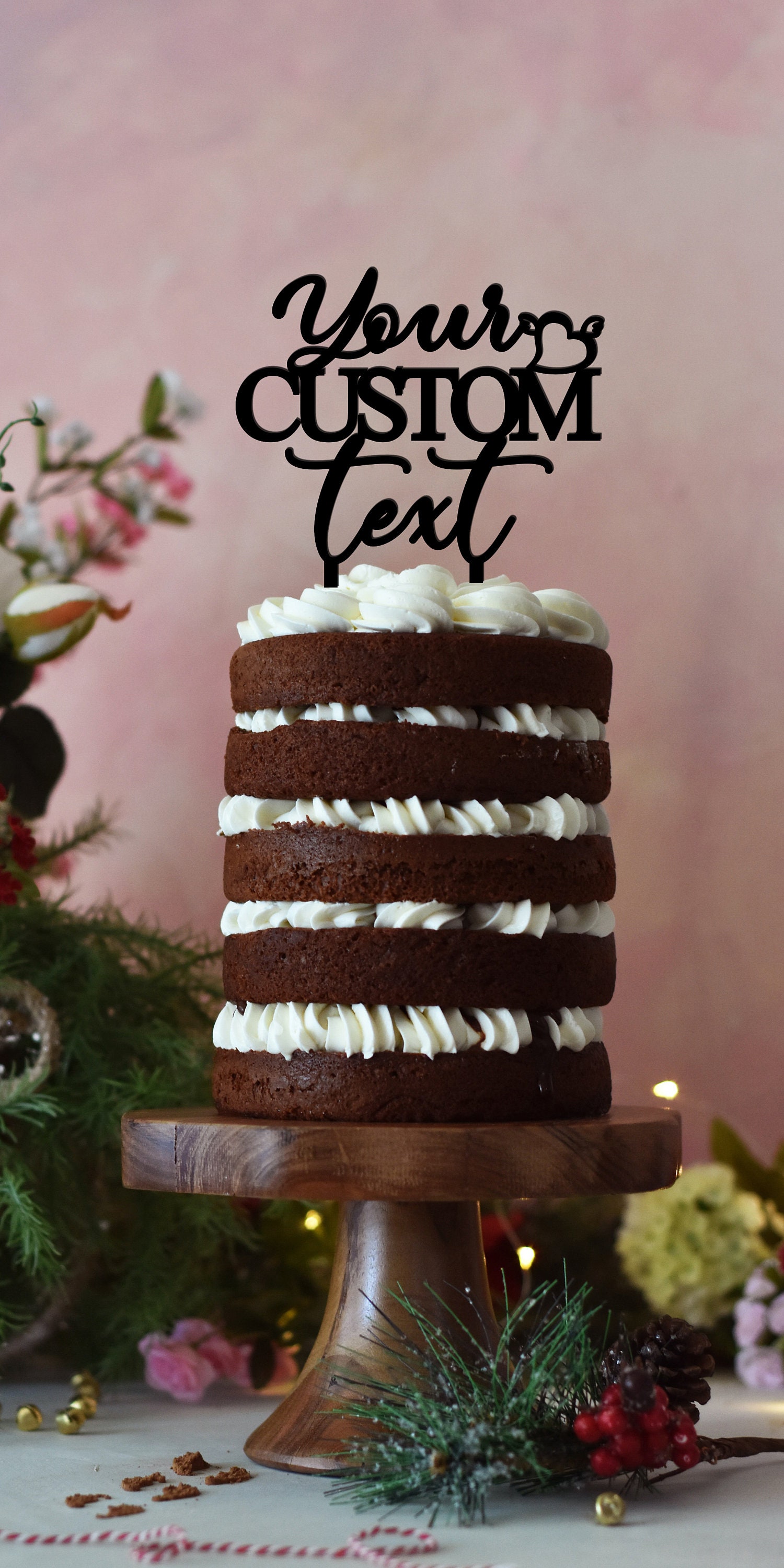 Custom Cake Topper Personalized Cake Topper Birthday Cake - Etsy