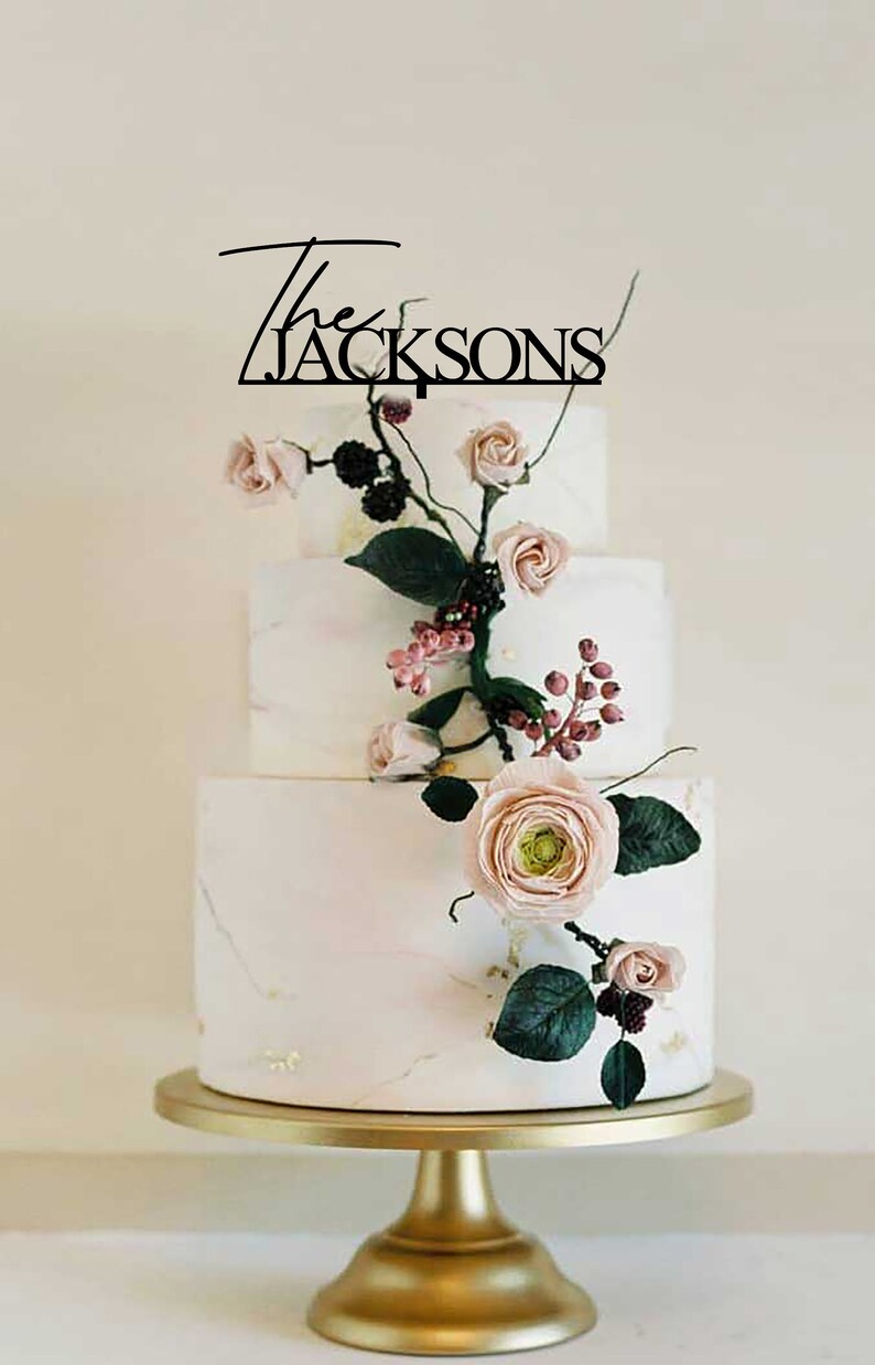 Birthday Cake Topper Custom Script Initial Cake Toppers for - Etsy