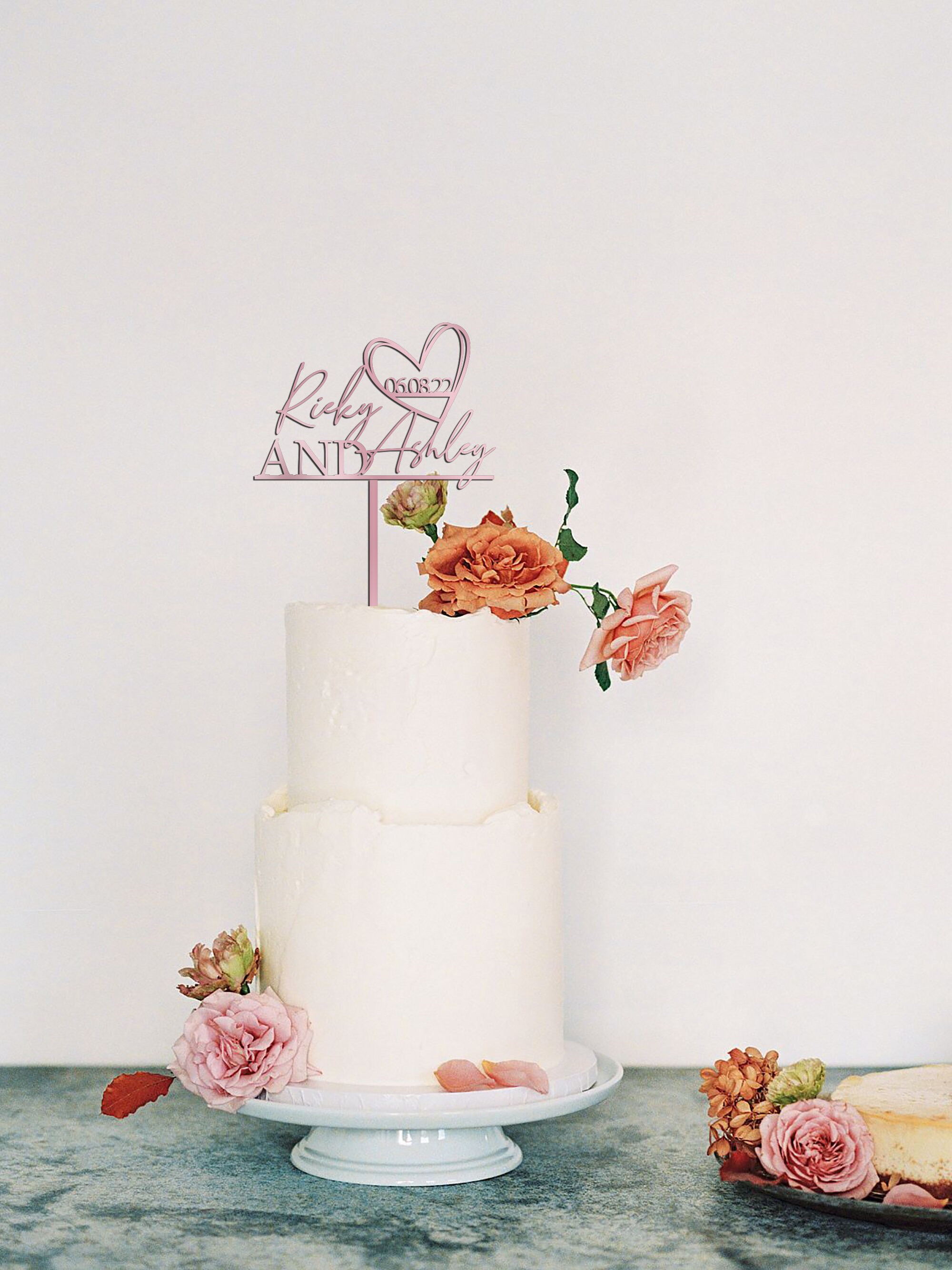 Custom Black Cake Toppers for Wedding Personalized Wedding - Etsy