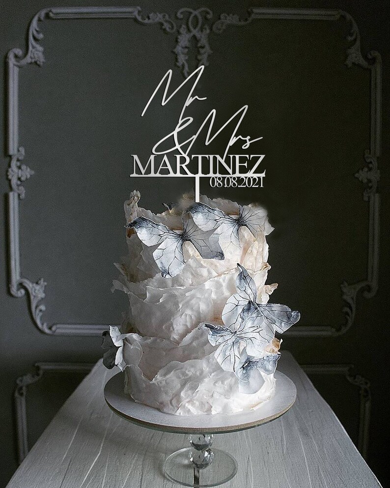 Birthday Cake Topper Custom Script Initial Cake Toppers for | Etsy