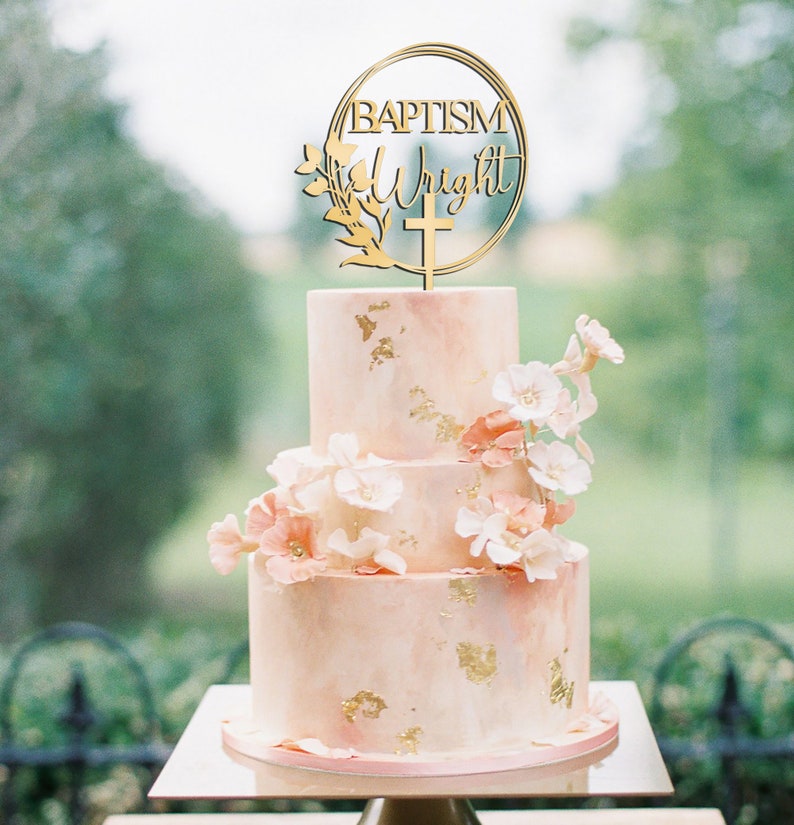 God Bless Cake Topper Personalized First Communion Cake - Etsy