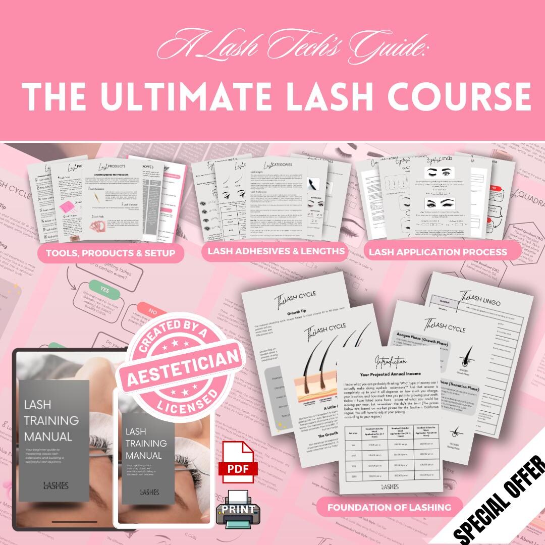 Lash Training Manual for Beginners: Master Classic Lashes, Client ...