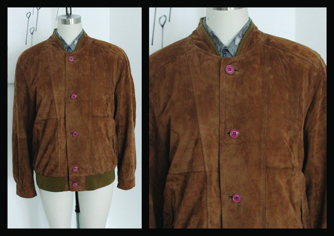 Bugatti Vintage Mens Suede Jacket,blazer,leather Outerwear Overcoat ...