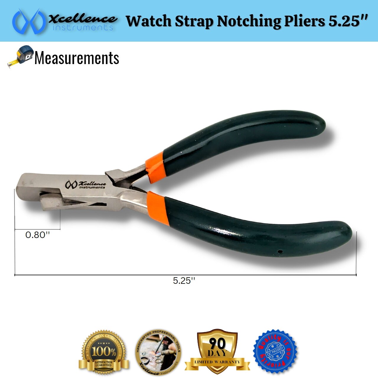Xcellence Leather & Rubber Watch Strap Notching Pliers Repair Tools ...