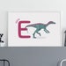 Letter E, Eoraptor Dinosaur Illustration, Alphabet Dinosaur Wall Art ...