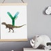 Letter Y, Yangchuanosaurus Dinosaur Illustration, Alphabet Dinosaur ...