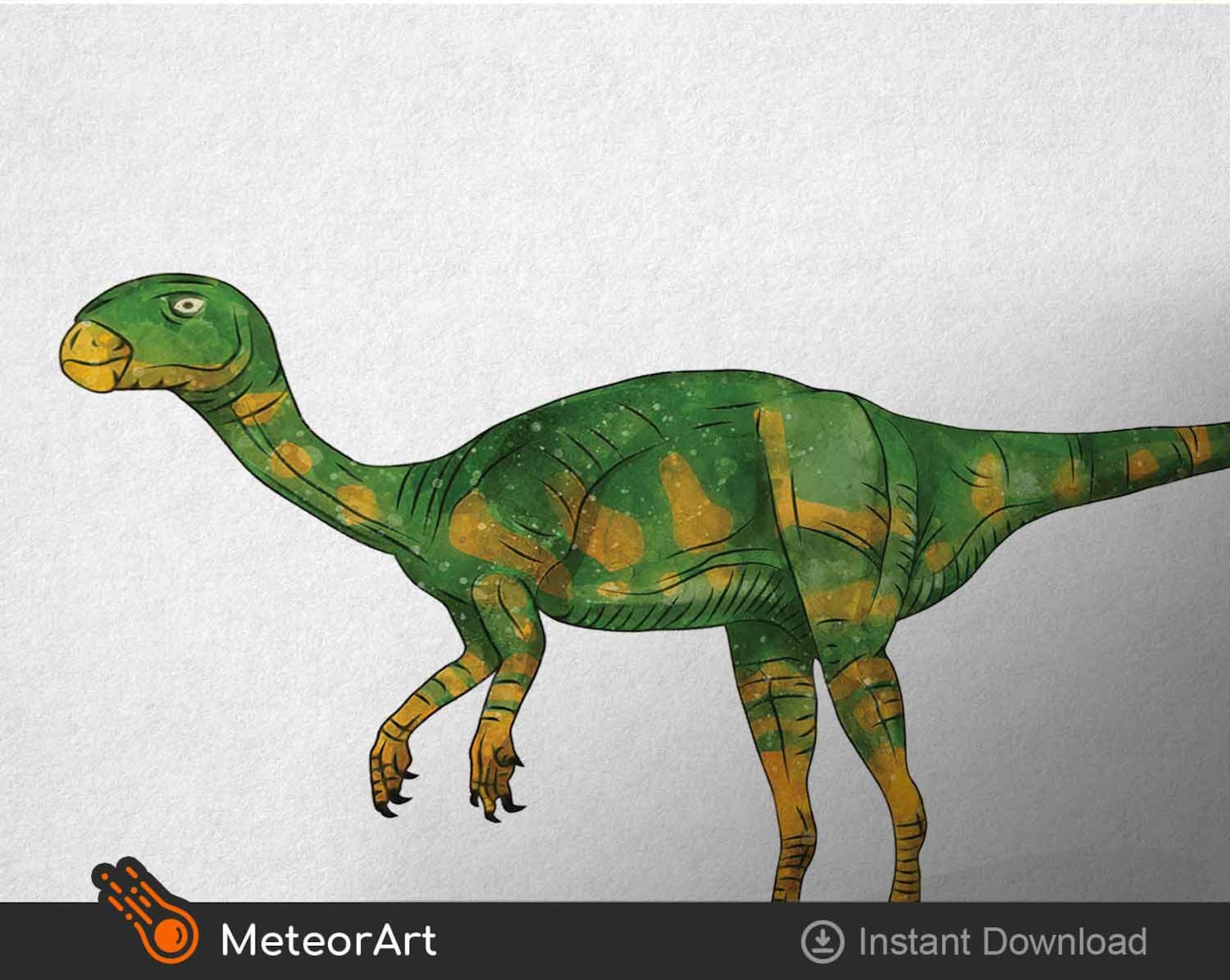 Watercolor Xiaosaurus Dinosaur Nursery Illustration Dinosaur - Etsy