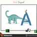 Letter A Apatosaurus Dinosaur Illustration Alphabet Dinosaur - Etsy