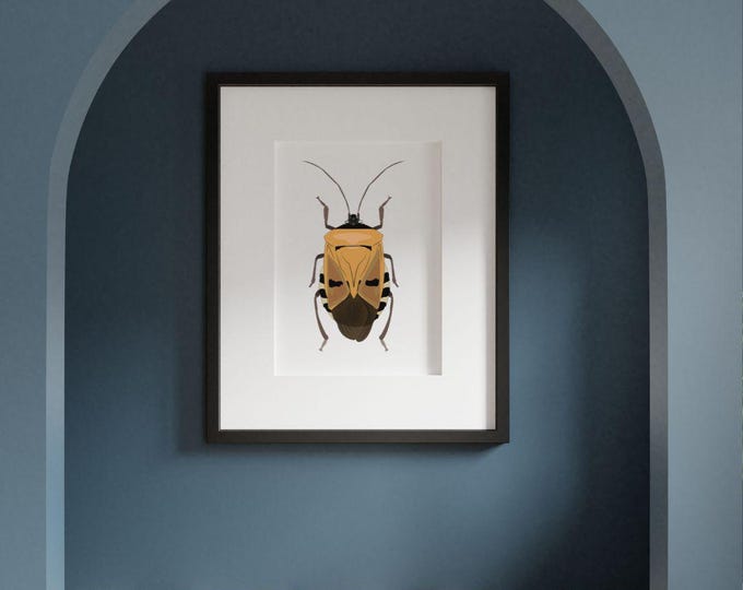 Alphabet Beetles Illustrations Print, Vertical ABC Poster, Nursery A-Z ...