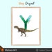 Letter Y, Yangchuanosaurus Dinosaur Illustration, Alphabet Dinosaur ...