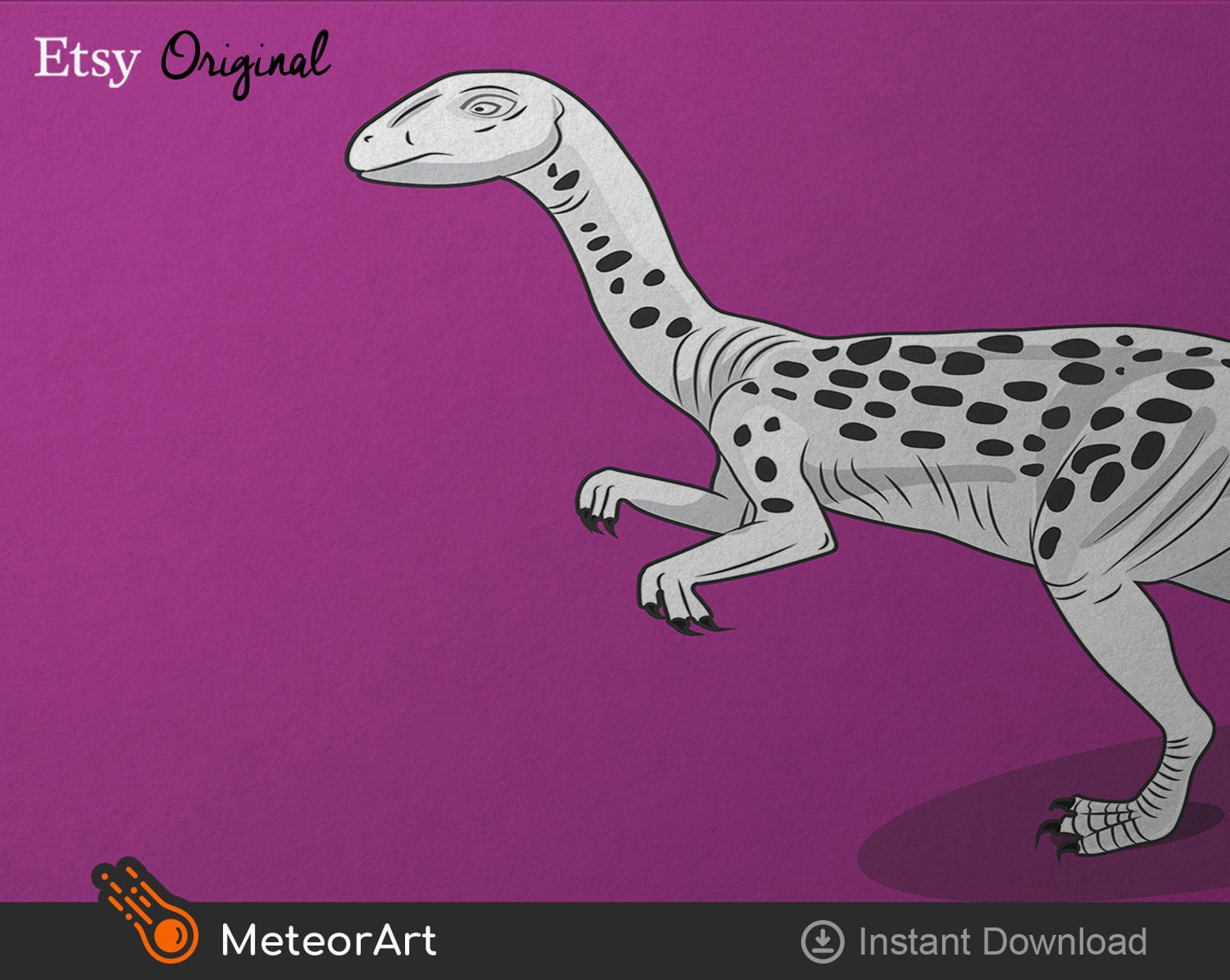 Fabrosaurus Dinosaur Print, Kids Room Wall Art (digital Download) - Etsy