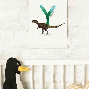Letter Y, Yangchuanosaurus Dinosaur Illustration, Alphabet Dinosaur ...