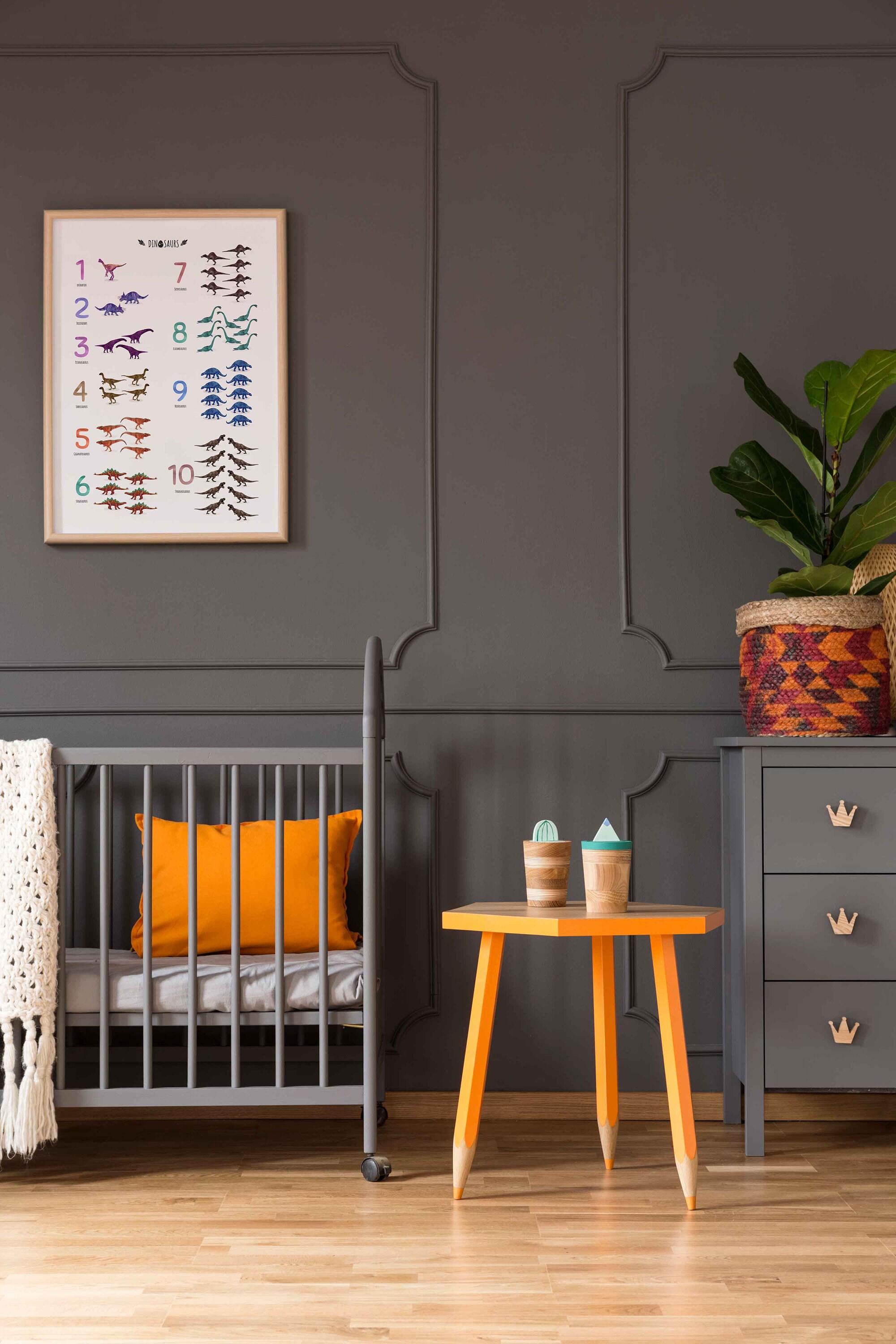 Watercolour dinosaurs numbers educational poster Count to ten | Etsy