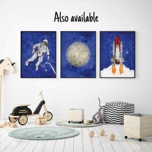 Space DIY Colouring Set of 3 Printable's, Playroom Galaxy Posters ...