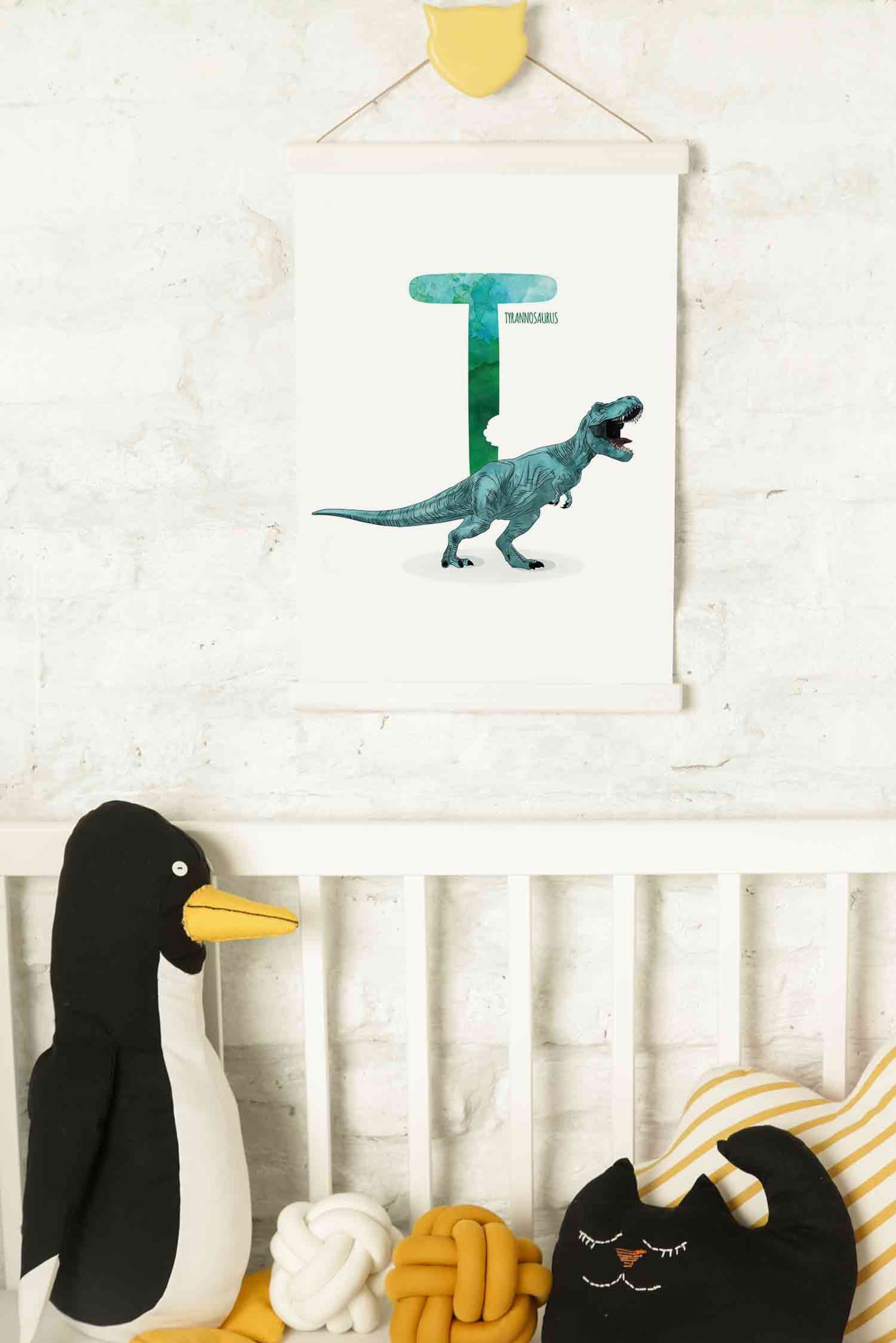 Letter T Tyrannosaurus Dinosaur Illustration Alphabet - Etsy