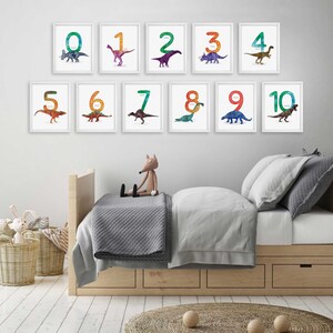 Number Two, Titanosaurus Dinosaur Illustration, Dinosaur Wall Art, Kids ...