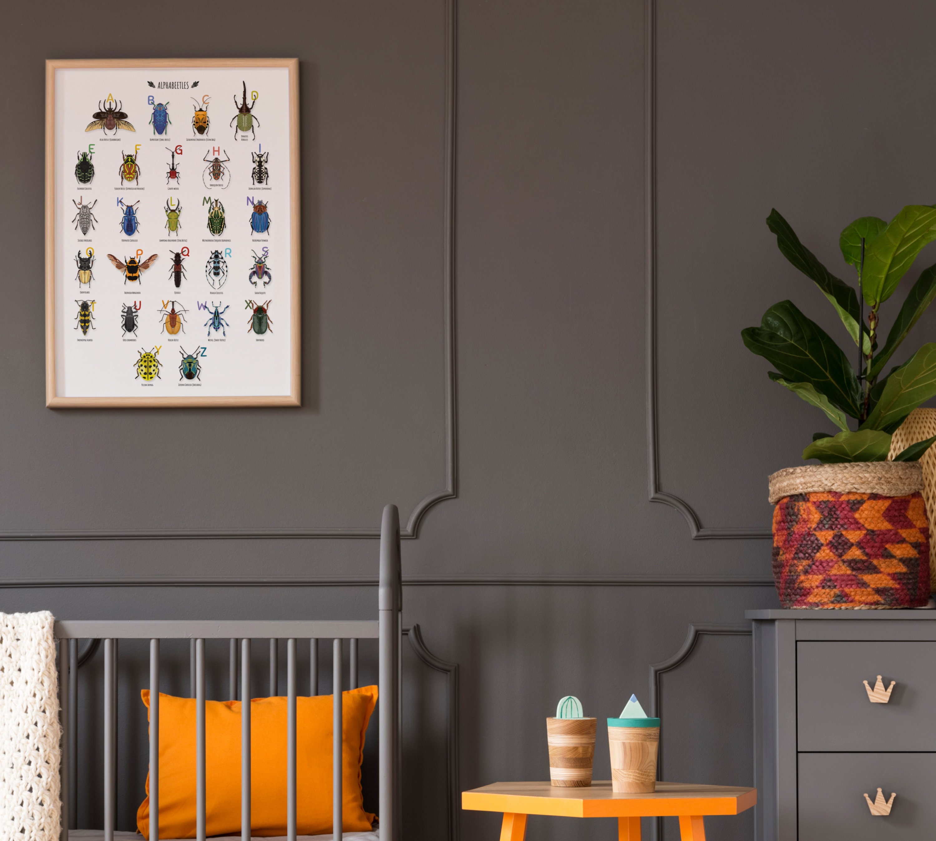 Alphabet Beetles Illustrations Print Vertical ABC Poster - Etsy Israel