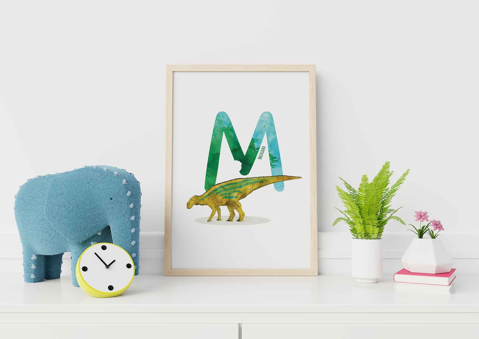 Letter M Maiasaura Dinosaur Illustration Alphabet Dinosaur - Etsy