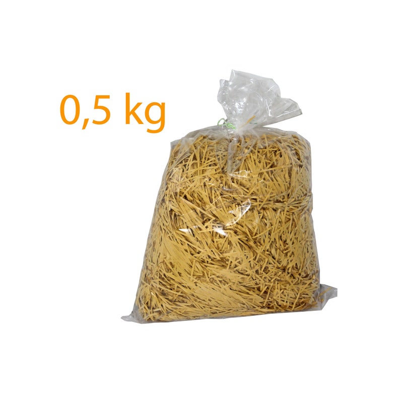 Paper Wool Yellow 500g Deco Wool Filling Material Gift Filling Padding ...