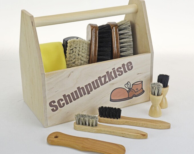 Vintage Kiwi Shoe Valet Shoe Shine Kit With 16+ Shoe Polish Tins ...