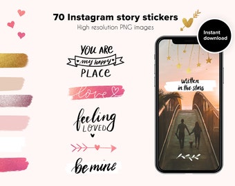 30 Instagram Story Stickers Digital Planner Stickers - Etsy