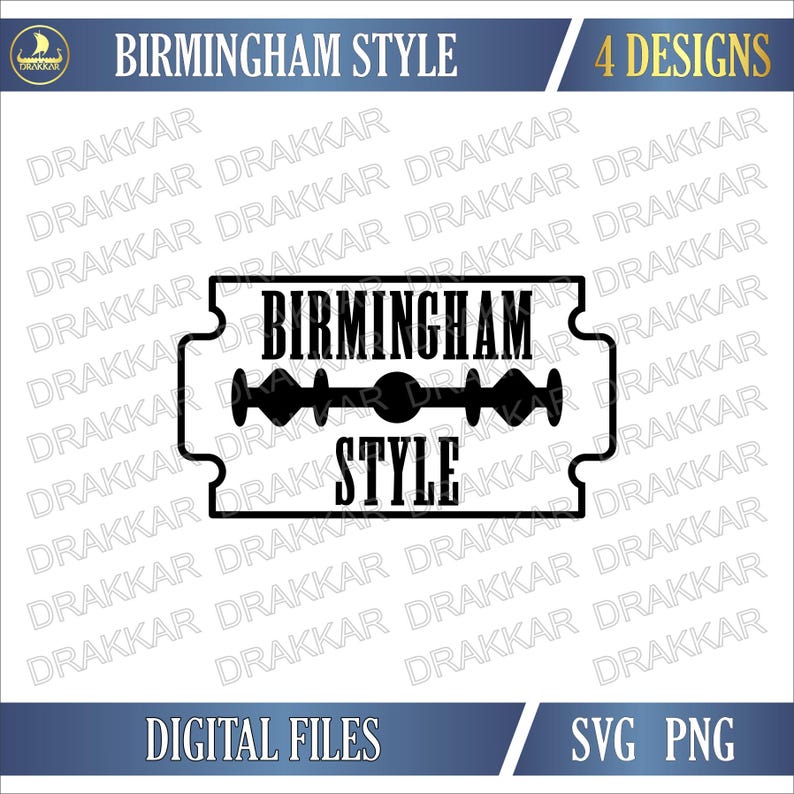 Birmingham Gangster Razor Blade SVG PNG | British Mobster Style Emblem ...