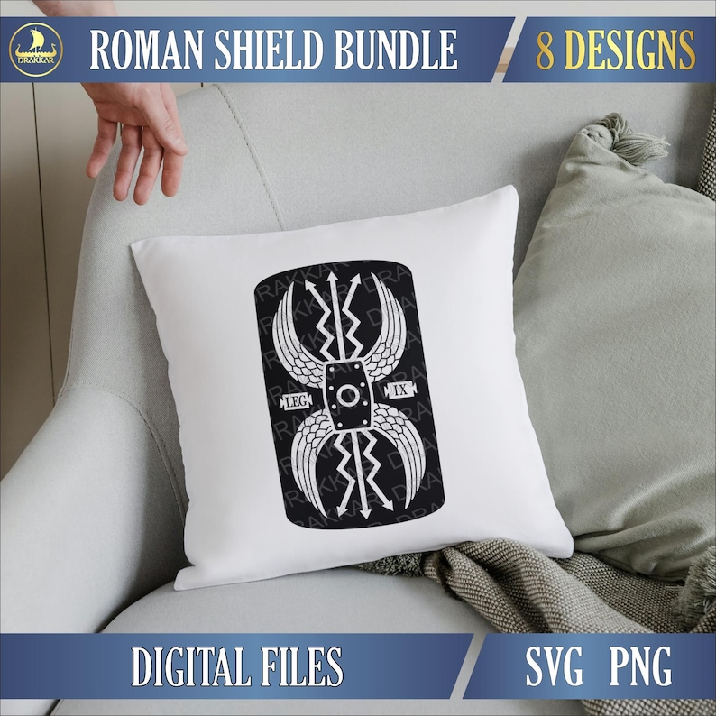 Ancient Rome Legion Shield SVG PNG | Roman Legionary Scutum Parma ...
