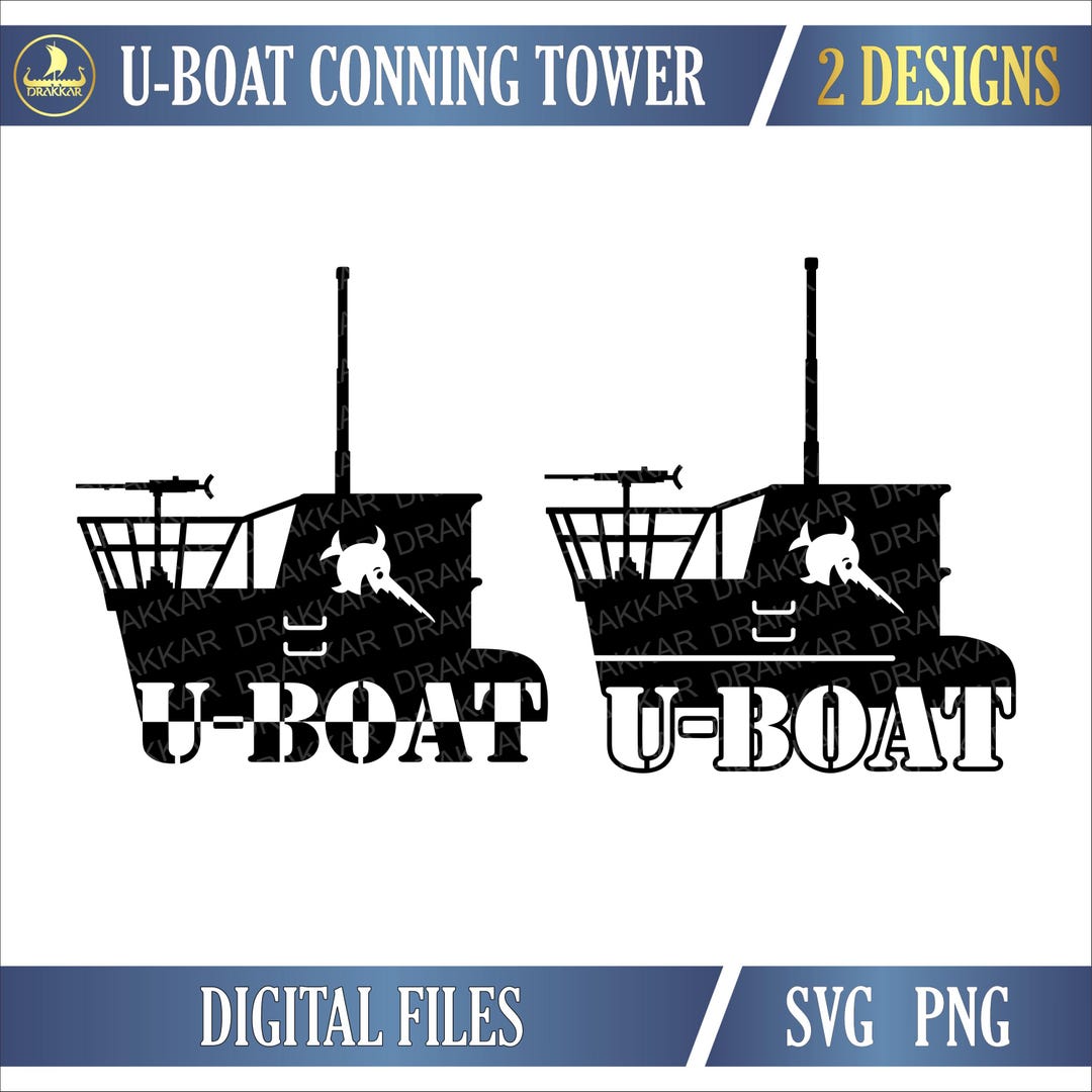 U-boat Conning Tower Symbol SVG PNG | WW2 Wolf Pack Submarine Clipart ...