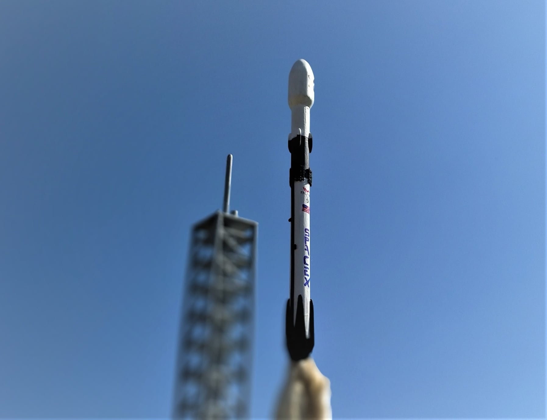 Handcrafted Falcon 9 Launch Diorama - Spacex Rocket Display - Etsy