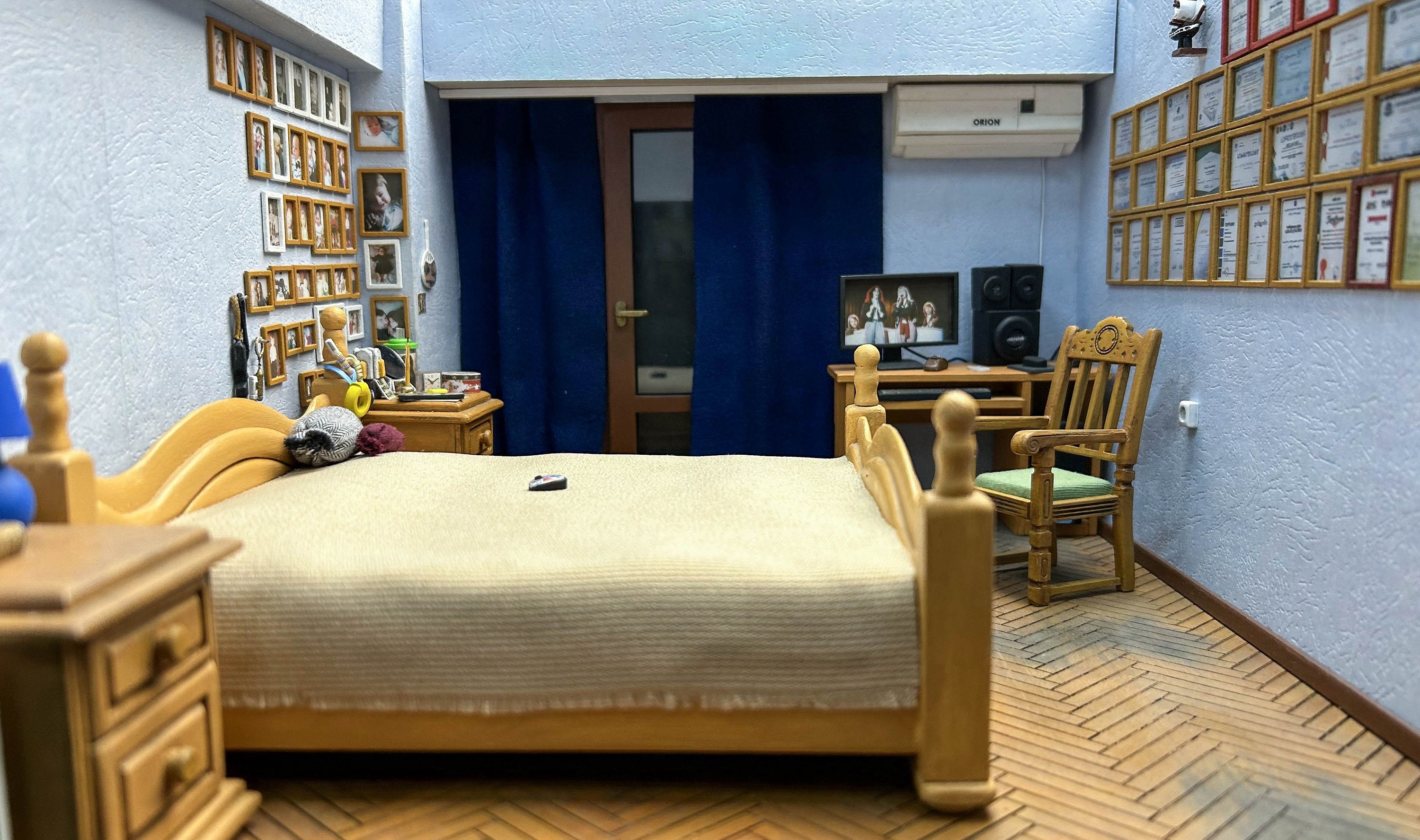 Intricate Room Miniature Diorama Cozy Bedroom and Study Scene - Etsy