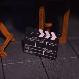 Handcrafted Film Director's Studio Diorama/miniature Movie Set Display ...