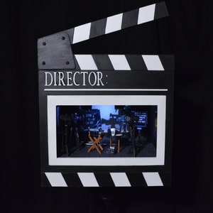 Handcrafted Film Director's Studio Diorama/miniature Movie Set Display ...