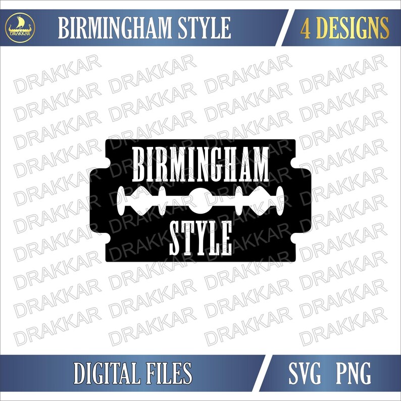 Birmingham Gangster Razor Blade SVG PNG | British Mobster Style Emblem ...