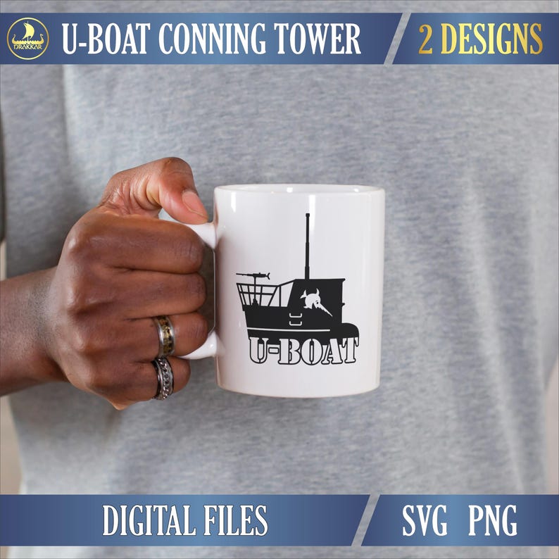 U-boat Conning Tower Symbol SVG PNG | WW2 Wolf Pack Submarine Clipart ...
